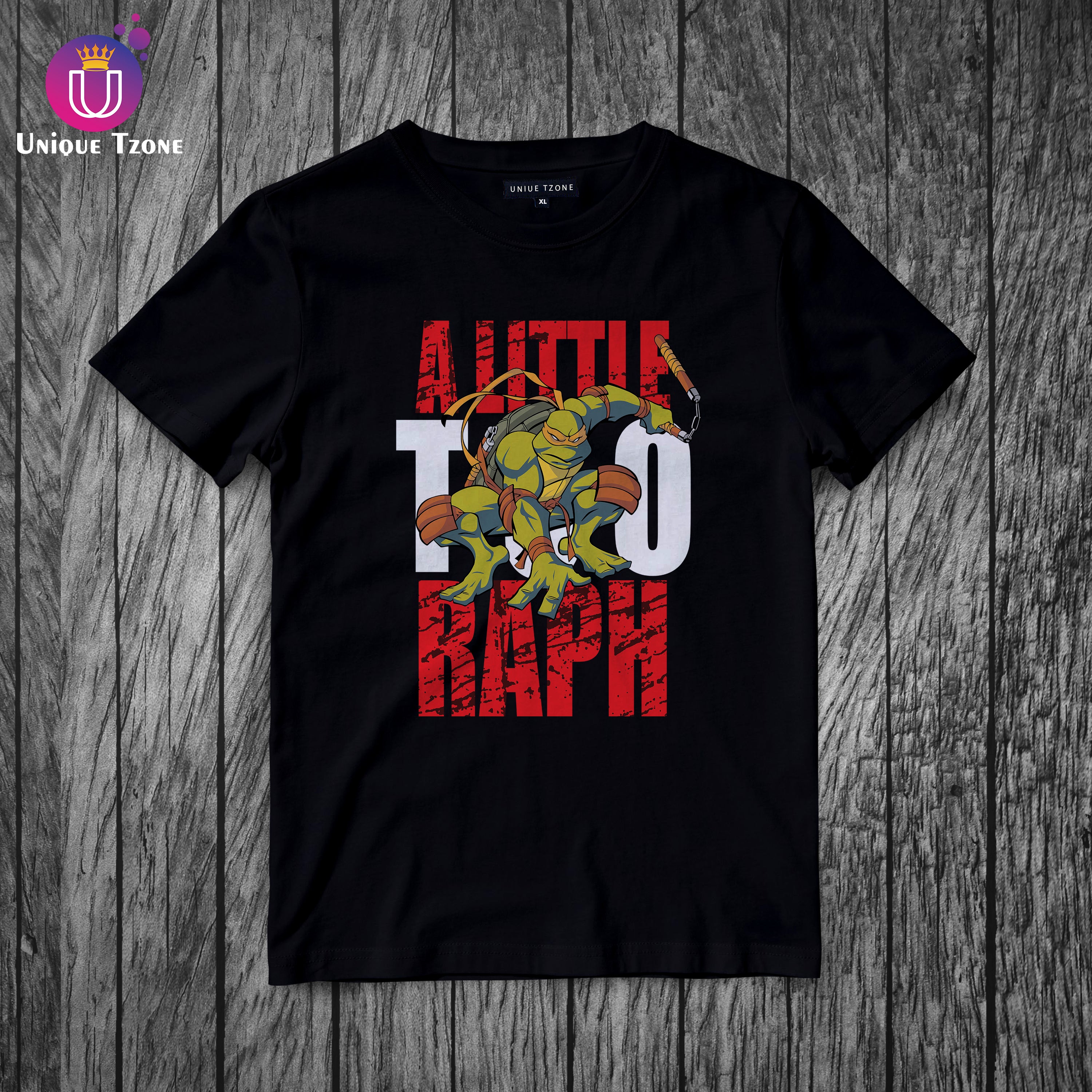 A Little Too Raph Teenage Mutant Ninja Turtle Men Half Sleeve Cotton T ...